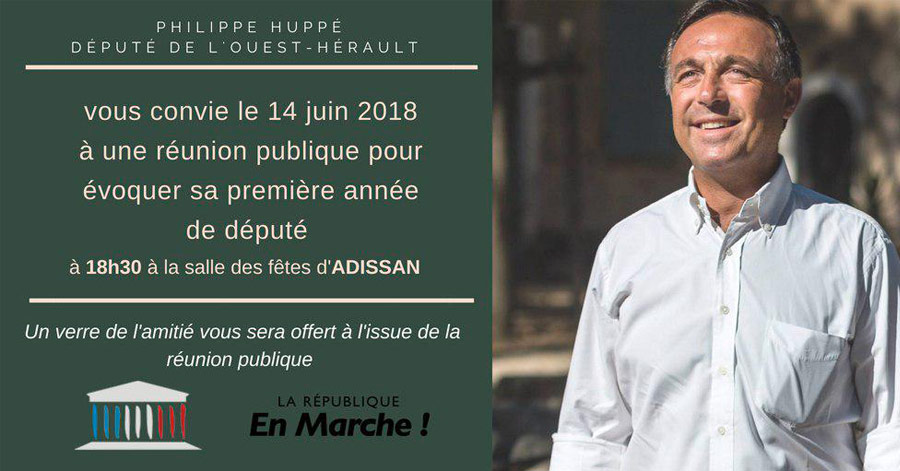 Hérault - HERAULT - Réunion publique le jeudi 14 juin 2018 à Adissan ... Hérault - HERAULT - Réunion publique le jeudi 14 juin 2018 à Adissan ...